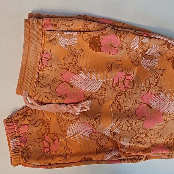 Disney | Pants & Jumpsuits | Disney Womens Orange Pink Tropical Lilo ...